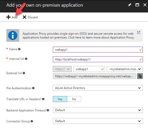 Azure Active Directory Application Proxy Part 02 Rebeladmin