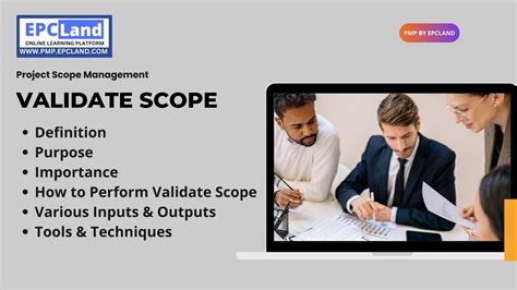 validate scope project scope management definitions importance