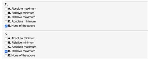 Solved Identify The Marked Points As Being An Absolute