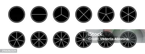 검은색 원은 흰색 배경에 고립된 1에서 12까지의 분수로 나뉩니다 둥근 모양은 동일한 부분으로 자릅니다 간단한 원형 다이어그램 통계 휠 비즈니스 차트 벡터 일러스트 레이 션