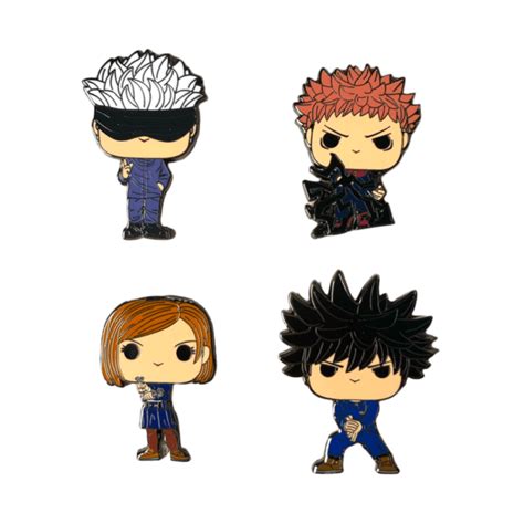 Jujutsu Kaisen Enamel Pin 4 Pack PCPLACE
