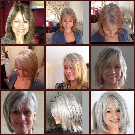 Related Image Gray Hair Growing Out Transition To Gray Hair Natural Gray Hair