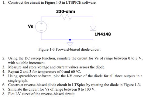 Solved 1 Construct The Circuit In Figure 1 3 In Ltspice