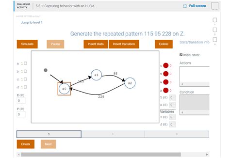 solved generate the repeated pattern 11595228 on z