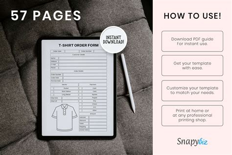 Order Form Editable Order Tracking Forms SnapyBiz