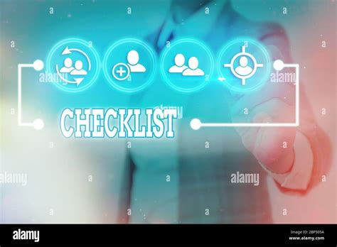 Writing Note Showing Checklist Business Concept For List Items Required Things Be Done Or