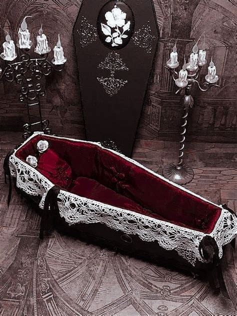 Vampire Gothic Coffin Bed