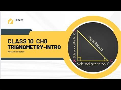 Ch Introduction To Trignometry Class Boards YouTube