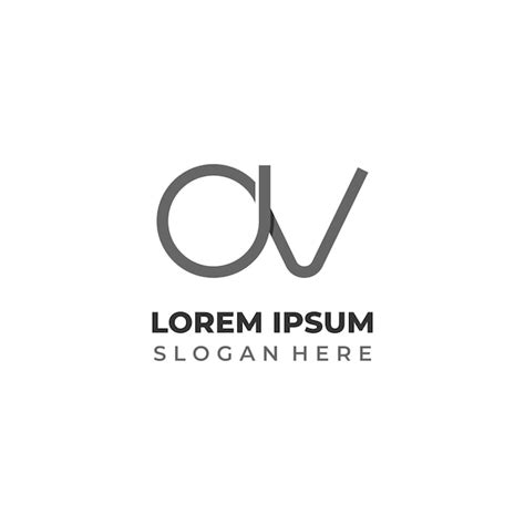 문자 V 라인 Ar와 결합된 문자 A의 문자 Av 로고 형태의 모노그램 로고 프리미엄 벡터