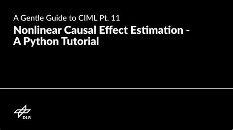 Nonlinear Causal Effect Estimation With Python By Jakob Runge
