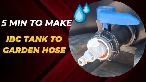 How To Convert An IBC Tote Into A DIY Garden Hose Watering System YouTube