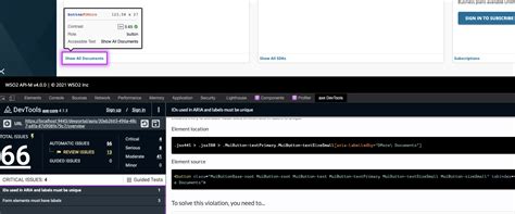 Developer Portal Overview Accessibility Issues · Issue 10215 · Wso2 Product Apim · Github