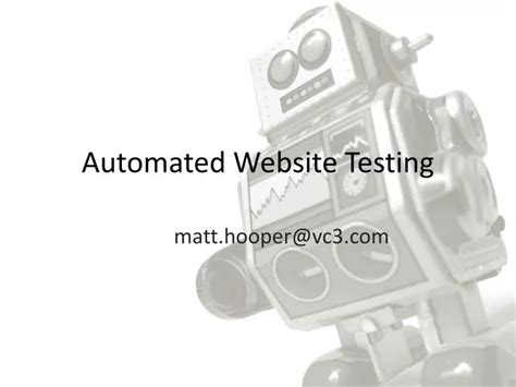 ppt automated website testing powerpoint presentation free download id 2757814