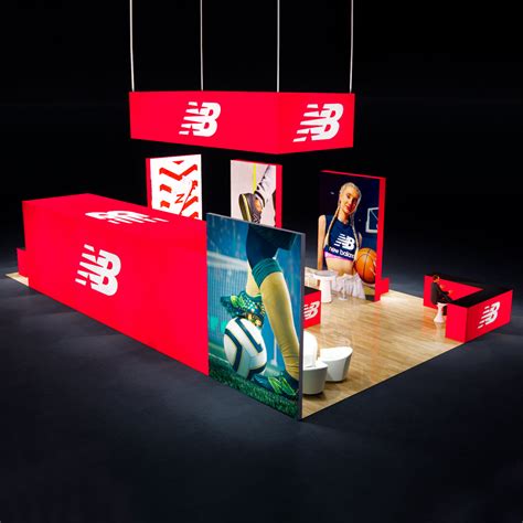 30x50 Foot Backlit Clothing Trade Show Booth Display For Ispo Show