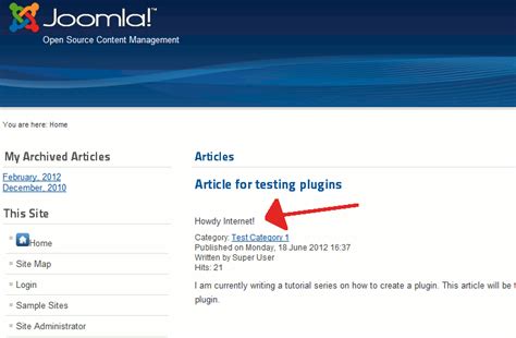 How To Add A Parameter To A Joomla 25 Plugin Inmotion Hosting