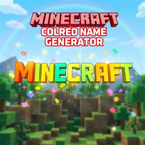 Best Minecraft Colored Name Generator Vondy