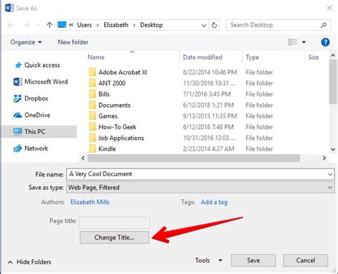 How To Save A Microsoft Word Document As A Web Page