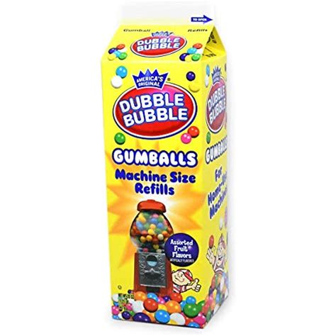 Dubble Bubble Gumball Machine Refill Carton 20 Ounce Assorted Gumballs