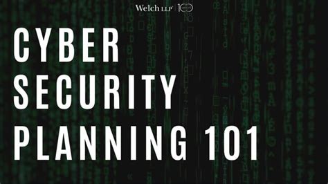 Cyber Security Planning 101 Pdf