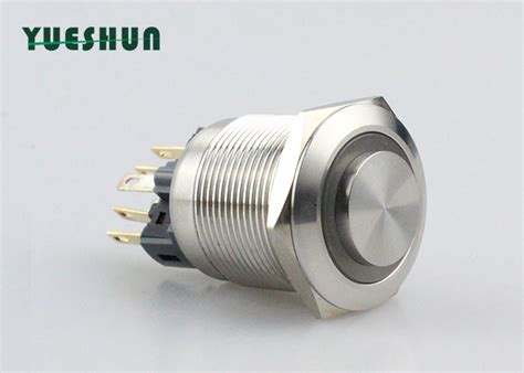 Ring Type LED Latching Push Button Switch 25mm 22mm Push Button Switch