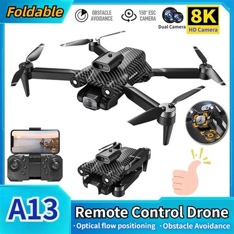 A13 Drone 8k Hd Dual Camera Fpv Air Pressure Altitude Hold Professional