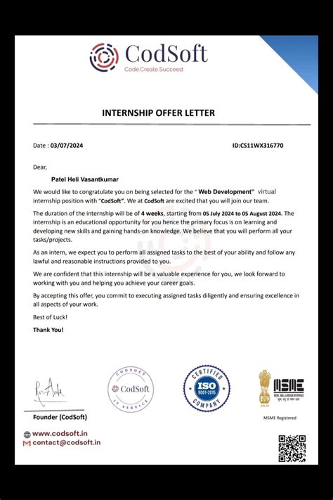 Patel Heli On Linkedin Codesoft