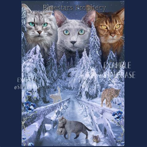 Warrior Cats Poster Bluestars Prophecy Remake Etsy
