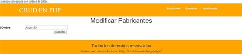 Crud Php Mysql Descargar ~ Tusolutionweb