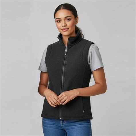 Pf905 Womens Fashion Biz Poly Fleece Vest Vetstationery