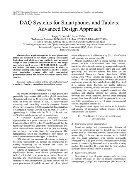 Pdf Daq Systems For Smartphones And Tablets Advanced Design Approach