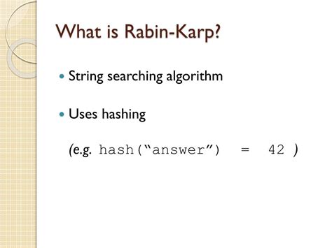 Ppt Rabin Karp Algorithm Powerpoint Presentation Free Download Id2483620