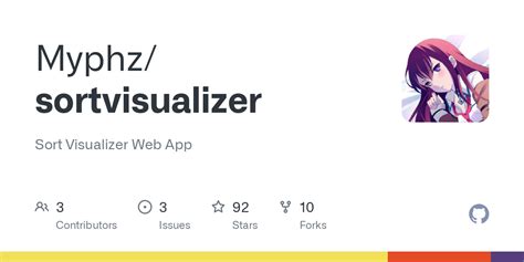 GitHub Myphz Sortvisualizer Sort Visualizer Web App