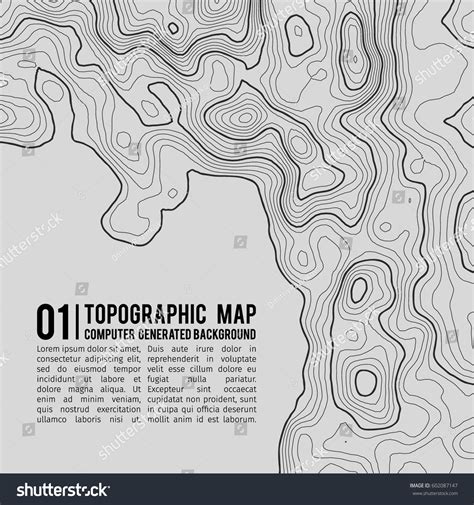 Topographic Map Background Space Copy Line Stock Vector Royalty Free 602087147 Shutterstock