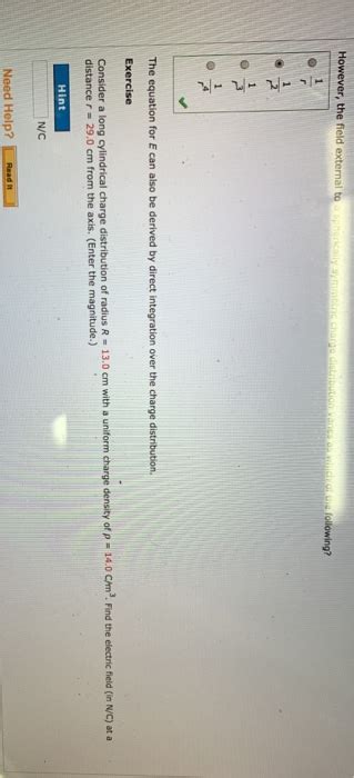 Solved Rically Symmetric Charge Distribution Find The