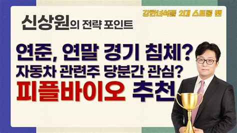 회복하는 과정에 지치지 말자 오후장전략 신상원전문가 피플바이오 Youtube