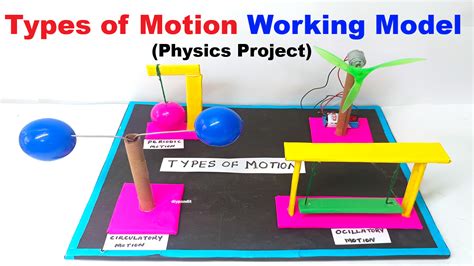How To Make Types Of Motion Working Model For Science Exhibition Physics Project Science