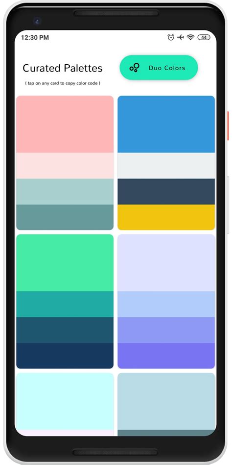 Material Design Color Palettes Apk สำหรับ Android ดาวน์โหลด