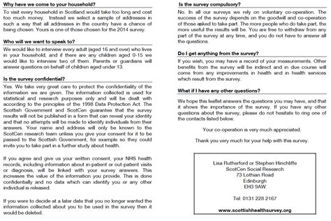 Information Leaflet For Adults Version A Sample No Biological Module Scottish Health