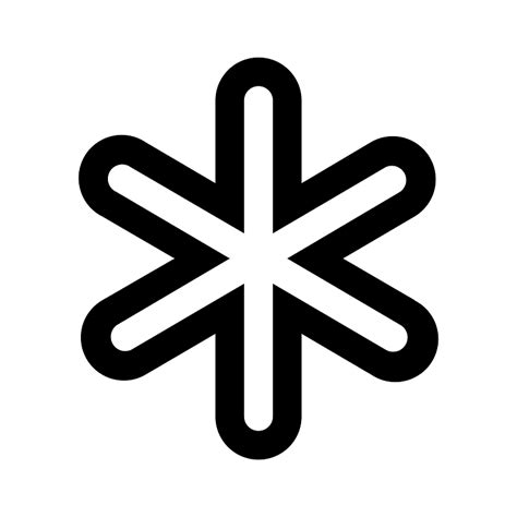 Asterisk Line Free Vector Icons On