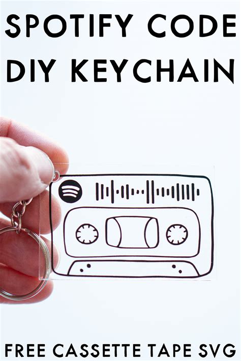 Spotify Song Keychain Diy T Idea With Free Svg
