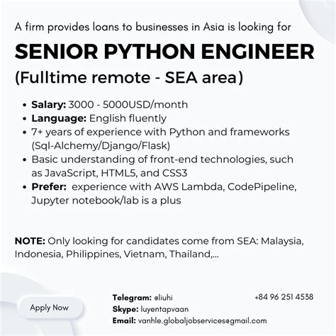 Vanh Le Liuhi On Linkedin Remoteitjob Remotepython