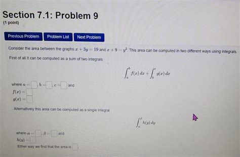 Solved Section 71 Problem 9 1 Point Previous Problem