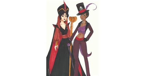 Jasmine And Tiana As Jafar And Doctor Facilier Disney Princess