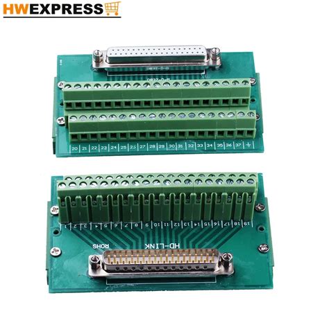 DB37 Connecting Line Terminal DP37 Transfer Board DB37 Straight Head Female Head Terminal Board