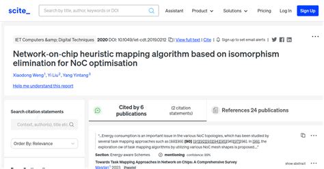 Network‐on‐chip Heuristic Mapping Algorithm Based On Isomorphism Elimination For Noc Optimisation
