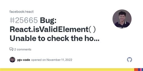 Bug Reactisvalidelement Unable To Check The Hok Function Component