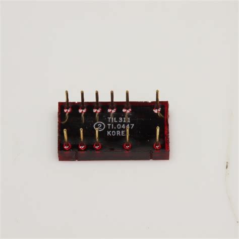 TIL311 Single Digit Hexadecimal LED Display Module New Lot Of 5 Bullseye Industrial Sales