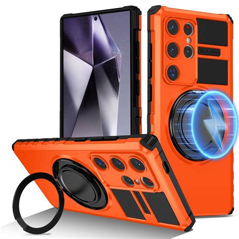 Dteck For Samsung Galaxy S Ultra Case With Rotating Ring Stand