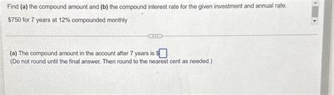 Solved Find A The Compound Amount And B The Compound Chegg Com