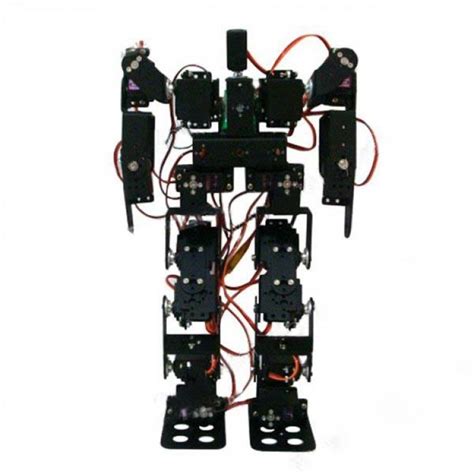 17dof Biped Robotic Educational Robot Kit Servo Bracket Ball Bearing Black Free Shipping
